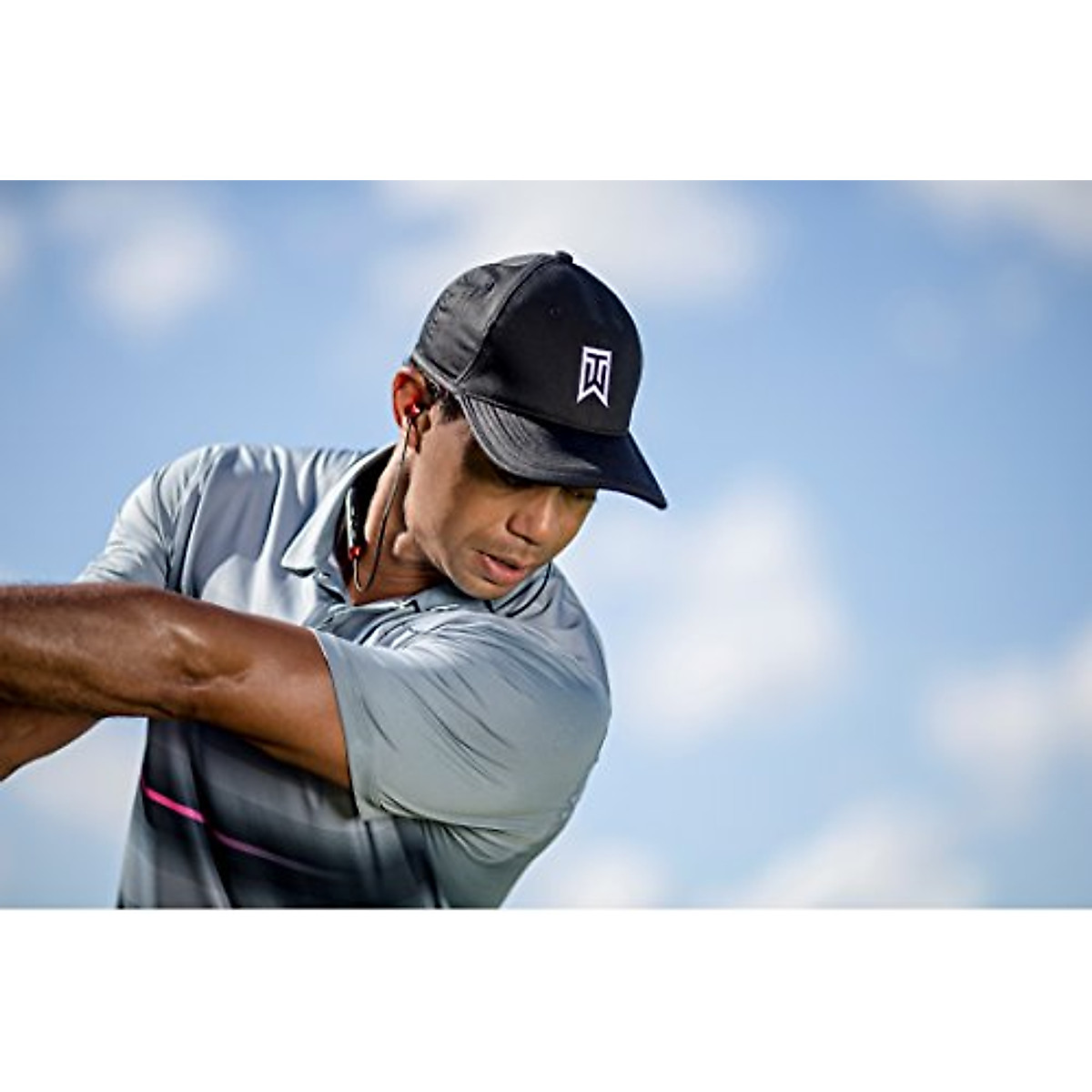 SOL REPUBLIC Shadow Wireless Bluetooth Earbuds – Special Edition Tiger Woods, Multi-Device Connectivity, Folds in your Pocket, Noise Isolation, Featherweight Comfort, SOL-EP1140BK Black