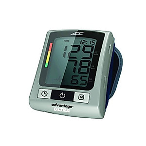 ADC Advantage Ultra 6016N Automatic Digital Wrist Blood Pressure Monitor with Storage Case, BHS AA Rated, Navy