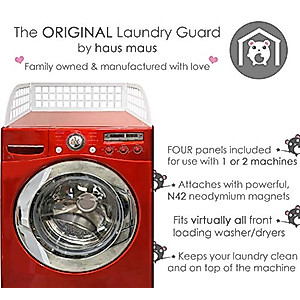 Haus Maus - The Original Laundry Guard - Keeps Laundry from Falling Behind Most Front Loading Washers/Dryers - Magnetic - 50.5" x 21" x 8" - Made in North America