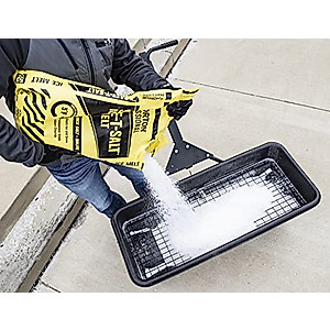 SaltDogg WB400 Professional 200 lb Capacity Walk Behind Drop Salt Spreader, Black
