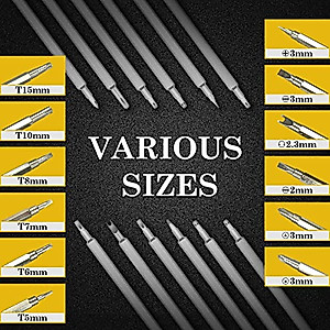 Premium 6-In-1 Screwdrivers Set, Multipurpose Turn Screw, Household Small Driver, Detachable Handle, Alloy Steel Material, SH-083, 12 Sizes by NOSHY