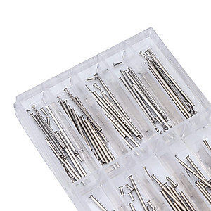 Watch Link Remover Kit, Pressure Bars Pins, Watch Rivet Ends Watch Bars Watch Band Clasp Bars Tube Friction Pin, Rivet Ends Repairing Accessory for Watch Repair and Watch Band Removal