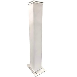 Open Top and Bottom 2 Meter White Totem/Lighting Truss Stand Scrim Cover Sleeve Sock (6ft)