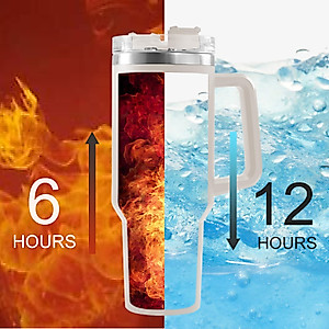 Ships Next Day,40 oz Tumbler with Handle and Straw,Custom Stainless Steel Insulated Tumbler with Name Travel Coffee Mug Personalized Christmas Gifts for Women