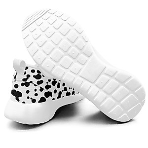 Pitovozu Dalmatian Puppy Dog Skin Shoes for Women Walking Running Athletic Lightweight Shoes Tennis Sports Comfortable Sneaker Gifts