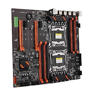 Desktop Motherboard, LGA 2011-3 Socket Desktop Mainboard for Intel x99 Chipset, Support 8 DDR4 DIMM(Single Memory 16G), 6 SATA3.0 Port and 2 NVME M.2 Port