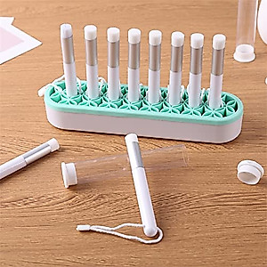 12 Pieces Ink Blending Brushes for Card Making Paper Crafting Stamping Background Mini Crafting Brushes with Holder Sets for Blending Paper Crafter Blenders Painting Multipurpose Use