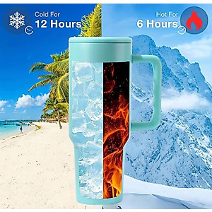 Kiki New York Tumbler with lid (Aqua Green)