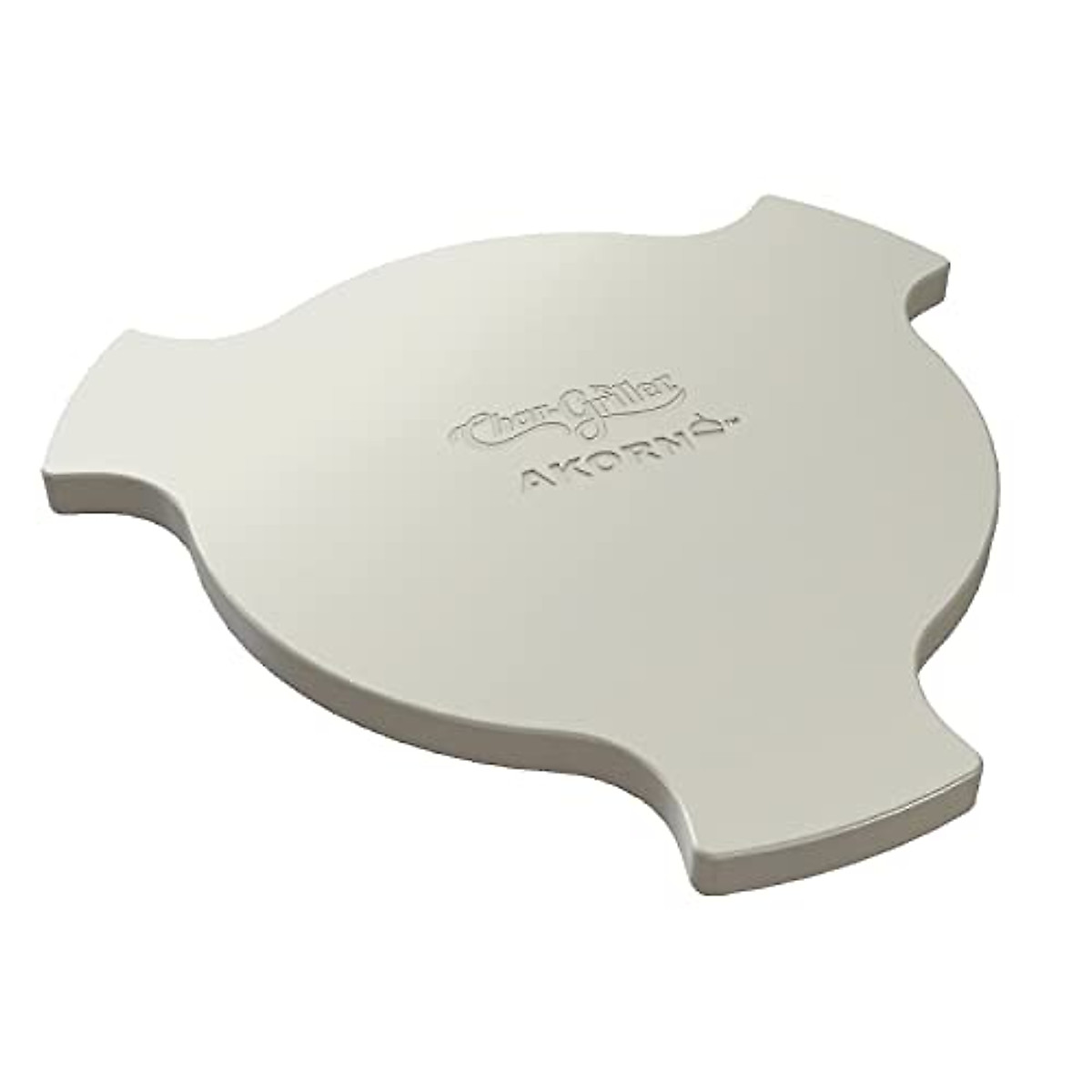 Char-Griller 6201 AKORN Smokin Ceramic Smoking Stone, 15”L x 15”W x 1”H, Ivory