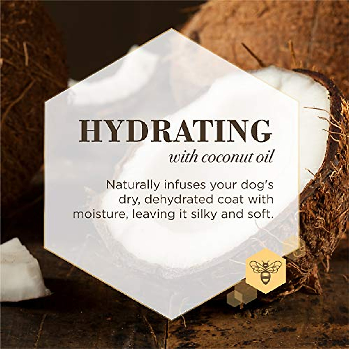 Burt's Bees for Dogs Care Plus+ Natural Hydrating Shampoo with Coconut Oil + Dog Grooming Supplies - Natural Dog Shampoo and Conditioner, Burts Bees Dog Conditioner, Puppy Shampoo