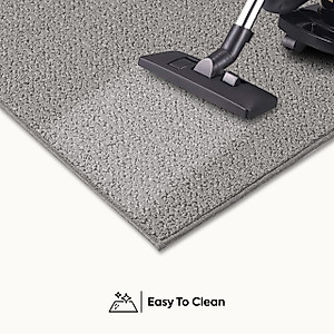 Furnish my Place Abstract Contemporary Striped Pattern Modern Plush Two Tone High Low Pattern Rug Carpet, Hallway Entry Carpet, Contemporary Runner Rug, Made in USA - Iconic Grey, 2' x 12'