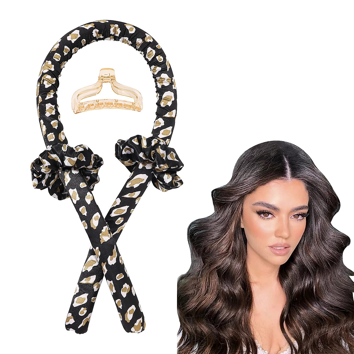 Heatless Curler Curling Rod Headband Overnight Curls Waves Satin Jumbo Large Big No Heat Hair Roller for Women