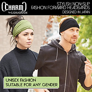 Beige Japanese Bandana Headbands for Men and Women – Comfortable Head Bands with Elastic Secure Snug Fit Ideal Runners Fitness Sports Football Tennis Stylish Lightweight M