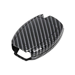 X AUTOHAUX TPU Car Smart Key Remote Flip Fob Cover Shell Protective Case for Mercedes-Benz ML350 Carbon Fiber Pattern