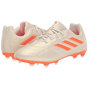 adidas Copa Pure.3 Firm Ground Football Shoe, Off White/Team Solar Orange/Off White, 3.5 US Unisex Little Kid