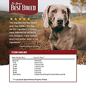 Best Breed Dr. Gary's Grain Free Ocean Recipe Slow-Cooked in USA, Natural Dry Dog Food for All Breeds and Sizes, 4lbs.
