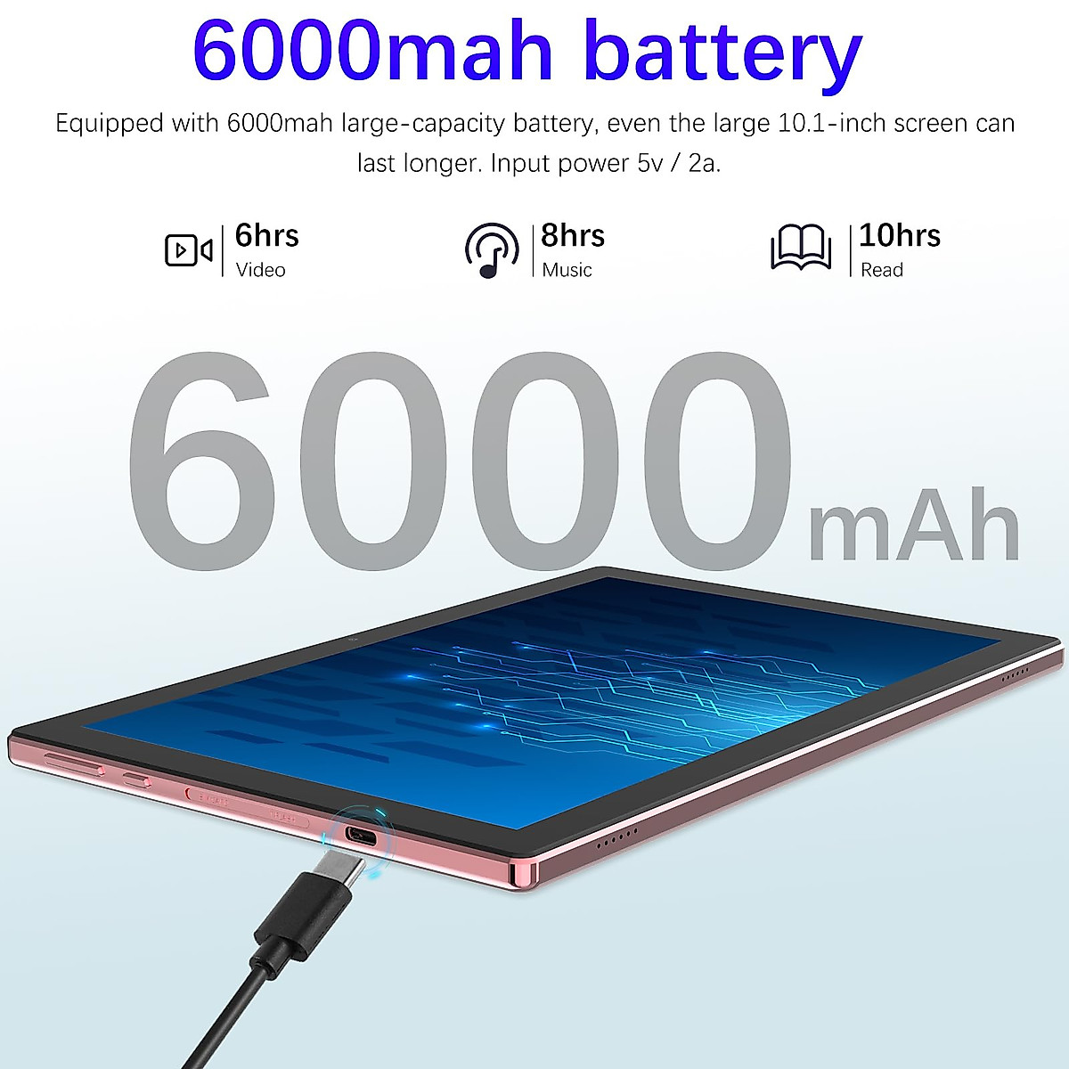 2 in 1 Tablet, 10 inch Android 13 Tablet with Keyboard 8GB+64GB+512GB Expand Dual Camera, IPS Touch Screen Tablet Computer, WiFi, Bluetooth, Long Battery Life, Google Certified Tablet PC, Pink