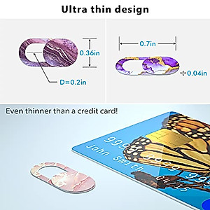 Wildnut Webcam Cover Slide, Camera Blocker for Laptop Protect Your Privacy and Security, Laptop Camera Cover Slide Ultra Thin Fits MacBook Air Pro iPhone iPad (River 3pcs)