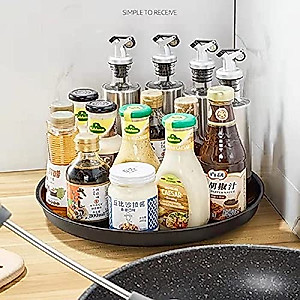 kuvar Lazy Susan Turntable Organizer Rotating Spinning Spice Rack Storage Container.
