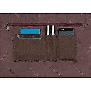 Piquadro Computer Backpack with Padded Ipad/Ipadmini Compartment, Mahogany, One Size