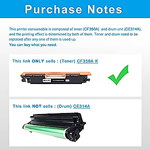 LCL Remanufactured Toner Cartridge Replacement for HP 130A CF350A MFP M176 M176FN M177 M177FW M176n (1-Pack Black)
