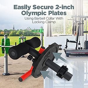 LoGest Adjustable Tib Bar - Tibialis Anterior Exercise Equipment - Heavy Duty Fitness Machine Olympic Plates Use for Strength Training Lower Leg Machine Knees Shins & Ankles Nordic Tibialis Trainer .