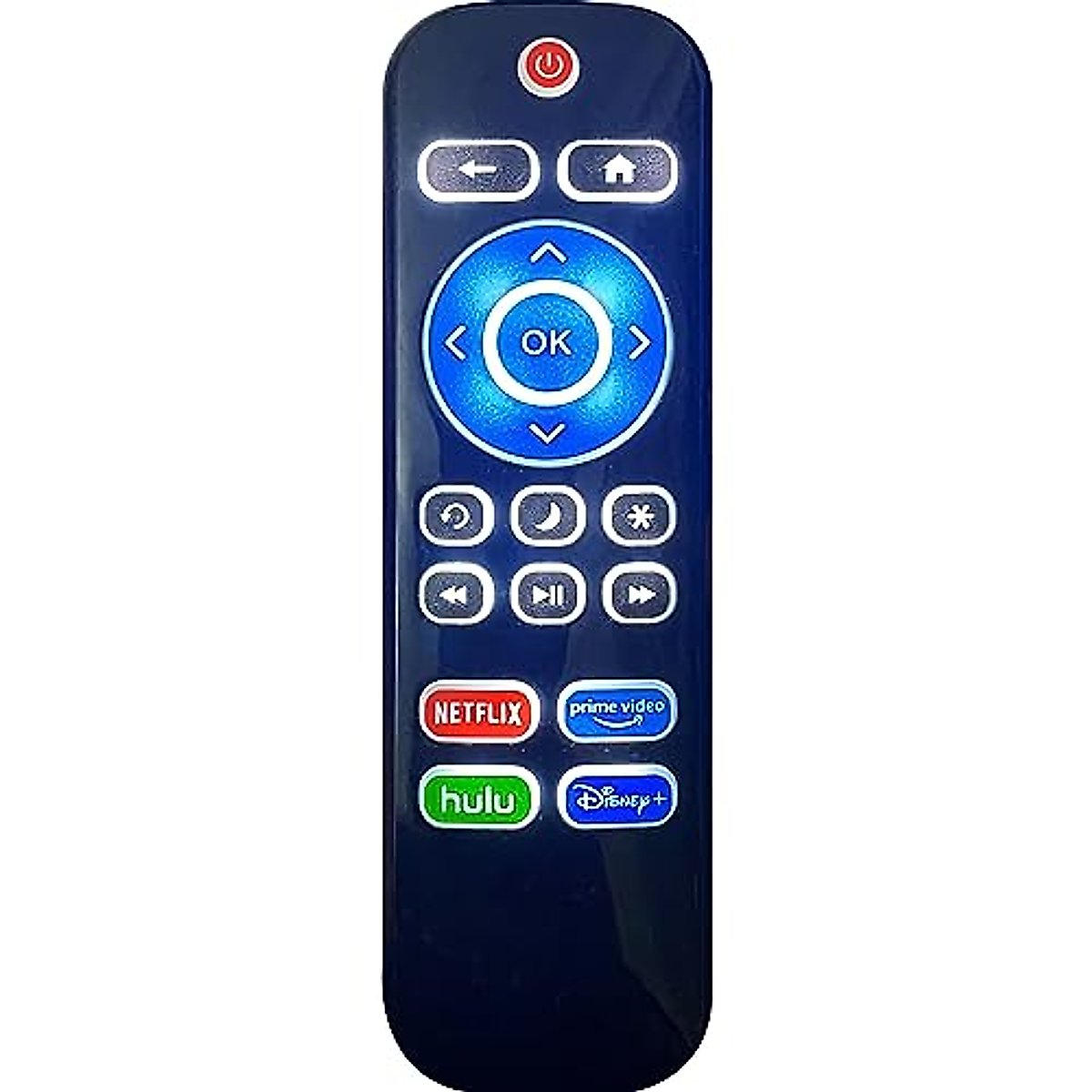 Replacement Backlit TV Remote Control for Roku TV, for TCL/Hisense/Sharp/Philips/Onn/Element/Insignia/Westinghouse Roku TV (NOT for Roku Stick or Box)