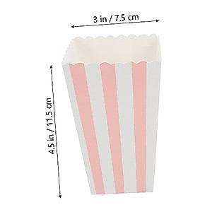 ULTECHNOVO 24pcs Popcorn Boxes Popcorn Box Sandwich Container Snacks Container Food Tray Birthday Party Paper Pallets Party Paper Box Movie Theater Popcorn Boxes Carnival Party Snack Buckets