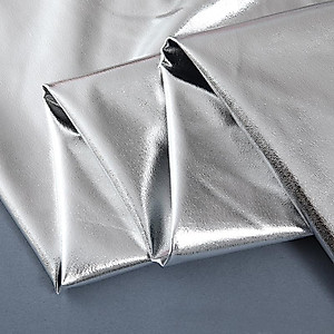 Fenyong Women's Metallic Shorts Shiny Pants with Elastic Waist Hot Rave Dance