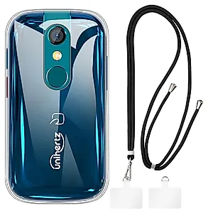 Shantime Unihertz Jelly Star Case + Universal Mobile Phone Lanyards, Neck/Crossbody Soft Strap Silicone TPU Cover Bumper Shell for Unihertz Jelly Star (3”)