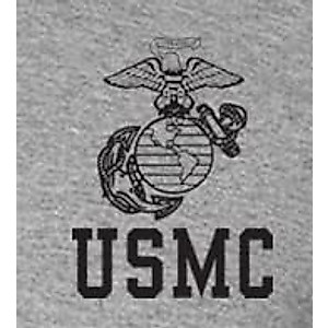 eMarine PX Eagle Globe and Anchor USMC Crew Neck Sweatshirt Grey. Made in USA. Officially Licensed with the United States Marine Corps