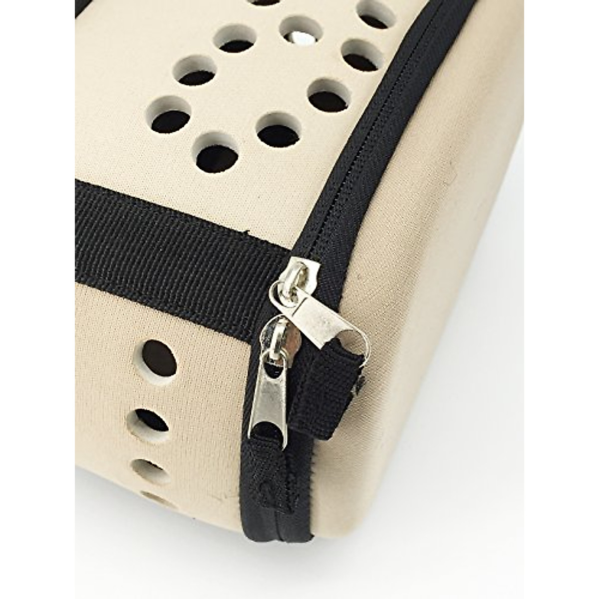 Portable Mini Poodle Puppy Carrier Hamster Cage - Cute Travel Carrier Hard-Sided Cage for Small Animal Puppy Kitty Hedgehog (Beige)