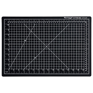 Dahle - 10671-12580 Vantage 10671 Self-Healing Cutting Mat, 12"x18", 1/2" Grid, 5 Layers for Max Healing, Perfect for Crafts & Sewing, Black