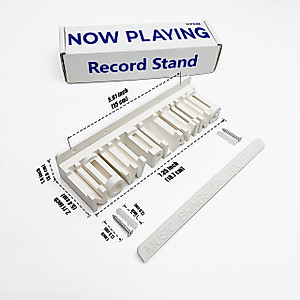 WPESI Now Playing Vinyl Record Stand Wall Mount,Vinyl Record Wall Mount Display Vinyl Wall Mount Albums Hanging Vinyl Record Wall Record Display Storage Holder (Lvory)