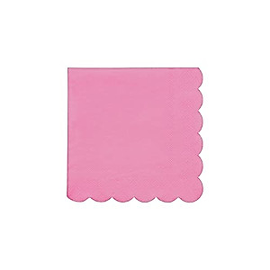 Meri Meri Disposable Paper Napkins (Pack of 20), Scalloped Edge, 2 Sizes, 15 Colors, Party Napkins