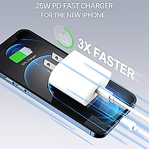 ipremium 25W USB C Power Delivery Charger Type C Wall Adapter, USB C Charger Block for iPhone 14 Pro/14 Pro Max/14 Plus, iPhone 13/13 Pro/ 13 Pro Max, iPhone 12/12 Pro Max