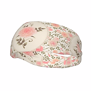 Unisex Workout Wristbands Climbing Roses Floral Multifunctional Sports Sweatbands Men's Performance Headband