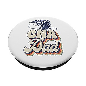 CNA Nurse Certified Nursing Assistant Retro Vintage Cna Dad PopSockets Standard PopGrip