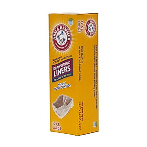 Arm & Hammer 12 Count Drawstring Liners, Large