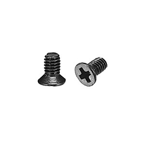 uxcell M2.5 x 4mm Phillips Screw Fasteners Black for Laptop PC TV Fan Switch 350pcs
