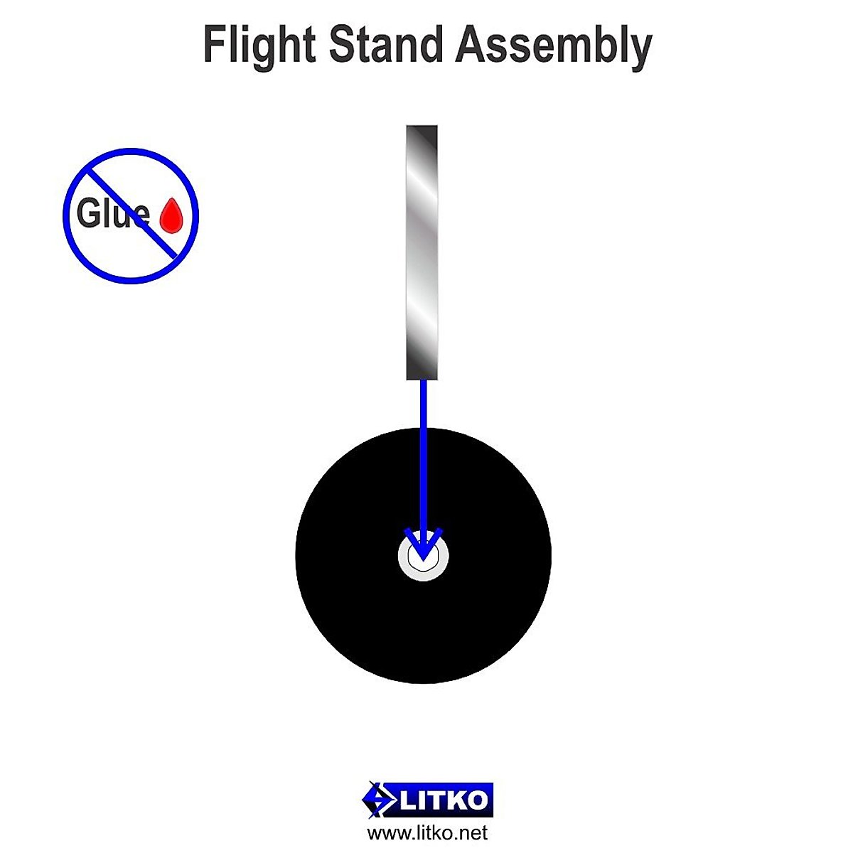 LITKO RPG Round Flight Stands | Role Playing Games | Compatible with Dungeons and Dragons | Compatible with Pathfinder | Circular Black Base (3-inch Huge)