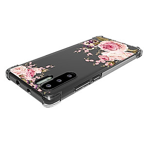 Yerebel Case for Huawei P30 Pro VOG-L29 VOG-L04 Cute Case, Clear Flexible Bumper TPU Soft Rubber Silicone Cover Phone Case for Huawei P30 Pro (roseflower)