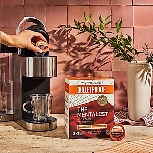 Bulletproof The Mentalist Medium-Dark Roast Single-Serve Pods, 24 Count, 100% Arabica Coffee Sourced from Guatemala, Colombia & El Salvador