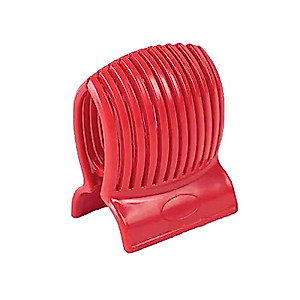 TANSOO Multiuse Slicer,Multiuse Tomato Slicer,Multi-functional slicer,Design for Cut tomatoes,Potatoes,lemon,pomelo,kiwi fruit,and Round Fruits.red color