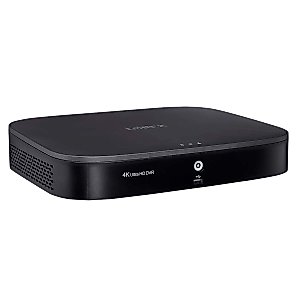 Lorex D841A81B 8 Channel 4K Ultra HD 1TB Hard Drive Security System DVR with Advanced Motion Detection Technology and Smart Home Voice Control, Black