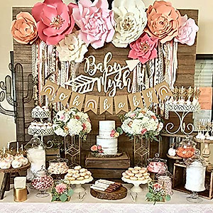 Boho Rainbow Baby Shower Burlap Banner Gender Neutral Nursery Decoration Themed Party Supplies