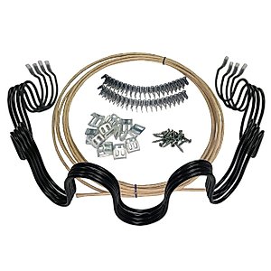 Elegent Upholstery 26 inches Sofa Seat Replacement Coil with 25' Spring Wire, 40 Stay Clips & 12 Upholstery Clips Repair Kit