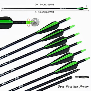 D&Q 58'' Recurve Archery Bow and Arrow Set for Adults Beginners, Black Hunter Aluminum Alloy Takedown Bow for Right Hand.(Black, 70lb)