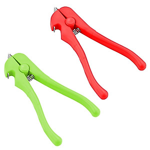 TorSor 2 Pack Clam Opener Tool Opening Knife Shucker with Beer Bottle Openers Function for Shell Shellfish Seafood Oyster Restaurant Party Picnic Kitchen