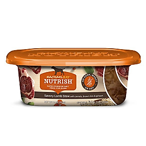 Rachael Ray Nutrish Premium Natural Wet Dog Food, Savory Lamb Stew Recipe, 8 Ounce Tub